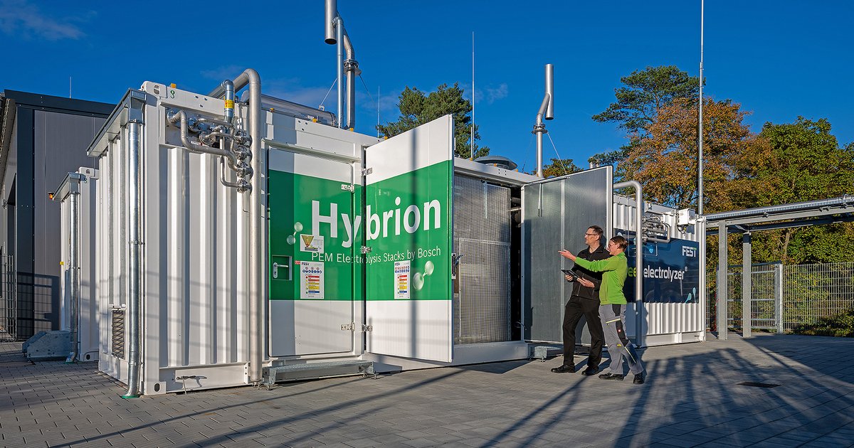 Bosch nimmt ersten eigenen Elektrolyseur mit Hybrion Elektrolyse-Stacks ...
